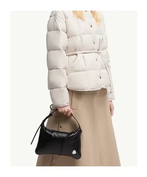 Moncler Vetta Zip-up Shoulder Bag - Black