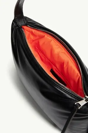 Moncler Vetta Zip-up Shoulder Bag - Black