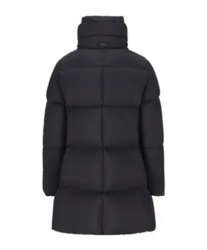 Herno High Neck Zip-up Puffer Jacket - Nero