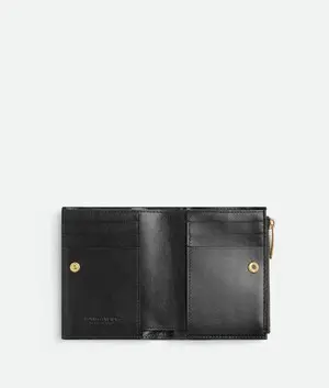 Bottega Veneta Bi-fold Zipped Wallet