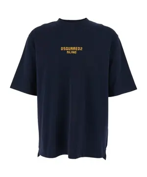 Dsquared2 Logo Printed Crewneck T-shirt - Black