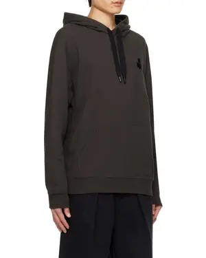 Isabel Marant Étoile Logo-appliqué Drawstring Hoodie - Black