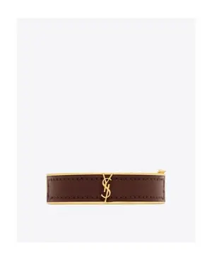 Saint Laurent Cassandre Logo Plaque Bracelet