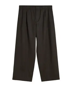 Our Legacy Elastic Waist Wide Leg Trousers - Brown