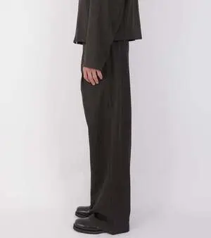Our Legacy Elastic Waist Wide Leg Trousers - Brown