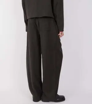 Our Legacy Elastic Waist Wide Leg Trousers - Brown