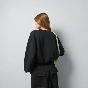 Gucci Logo Patch Cropped Sweatshirt