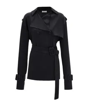 FERRAGAMO Double-breasted Belted Trench Coat