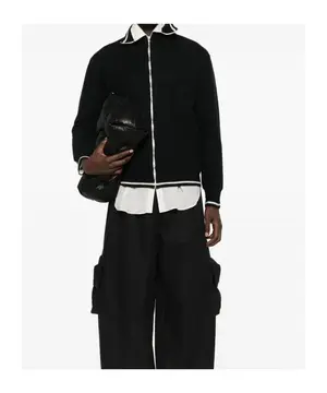 MAISON MARGIELA Long Sleeve High-neck Zip-up Cardigan