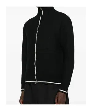 MAISON MARGIELA Long Sleeve High-neck Zip-up Cardigan