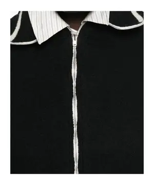 MAISON MARGIELA Long Sleeve High-neck Zip-up Cardigan