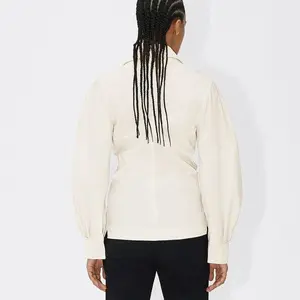 Bottega Veneta Tie-gathered Balloon Sleeve Shirt