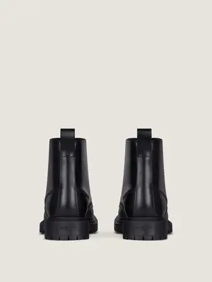 Givenchy Round Toe Lace-up Combat Boots