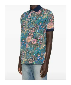 Etro Paisley-print Polo Shirt - Multicolor
