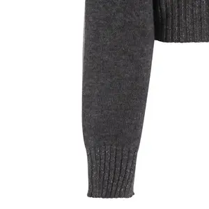 TWINSET Metallic-effect Trim Round Neck Sweater