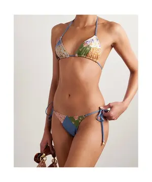 Zimmermann Lucky Spliced Triangle Two Piece Bikini