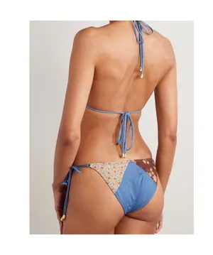 Zimmermann Lucky Spliced Triangle Two Piece Bikini