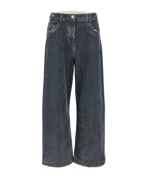Attico Belt-loop Wide-leg Jeans - Blue