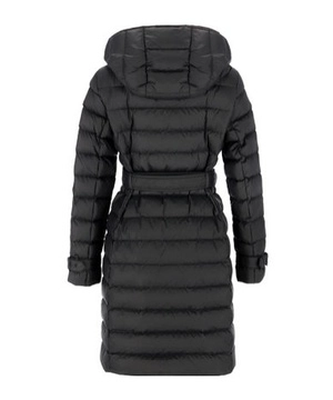 Burberry Long-sleeved Quilted Down Jacket With Belt