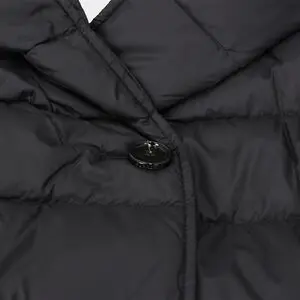 Burberry Long-sleeved Quilted Down Jacket With Belt