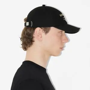 Burberry Baseball Cap With Horseferry Embroidery - Black