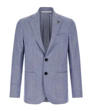 Pal Zileri Brera Single-breasted Blazer - Purple