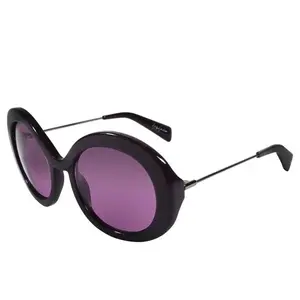 Yohji Yamamoto Round Sunglasses With Colored Lenses And Logo Detail