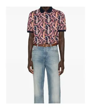 Etro Paisley-print Polo Shirt