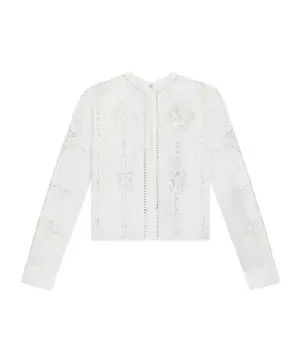 Isabel Marant Étoile Serena Embroidered Cotton Poplin Shirt