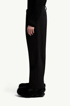 Moncler Straight-leg Belted Trousers - Black