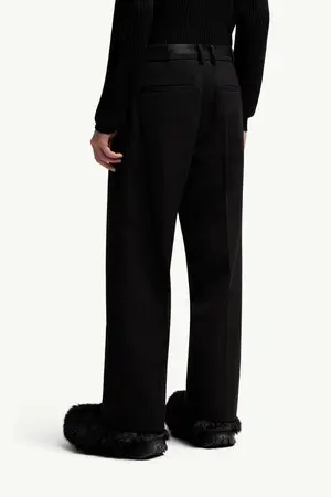 Moncler Straight-leg Belted Trousers - Black