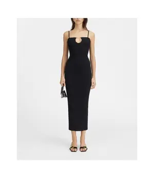 Jacquemus Ribbed Knit Lingerie Dress With Keyhole Neckline