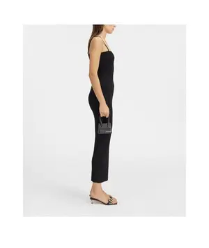 Jacquemus Ribbed Knit Lingerie Dress With Keyhole Neckline