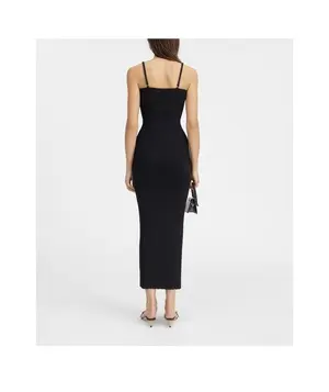 Jacquemus Ribbed Knit Lingerie Dress With Keyhole Neckline