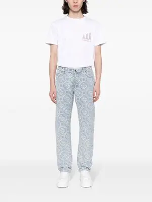 Casablanca Bleached Monogram Jeans