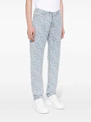 Casablanca Bleached Monogram Jeans