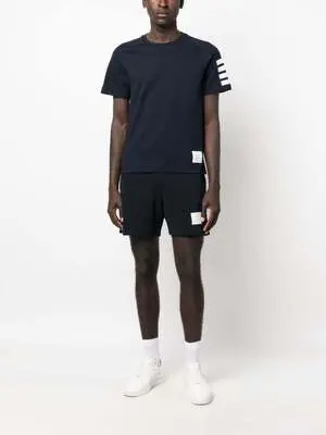 Thom Browne 4-bar Stripe Crewneck T-shirt - Navy Blue
