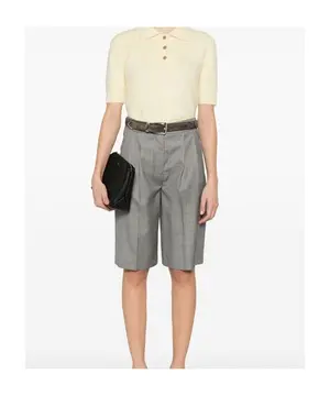 LOULOU STUDIO Pleated Pocket Shorts