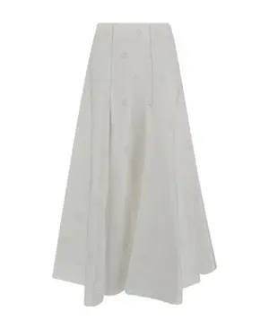 Chloé Flared Midi Skirt
