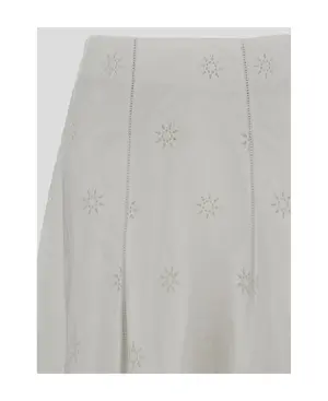 Chloé Flared Midi Skirt