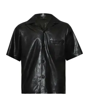 Amiri Lightweight Leather Camp Shirt