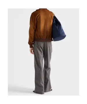 Prada Zip-up Blouson Jacket - Cognac