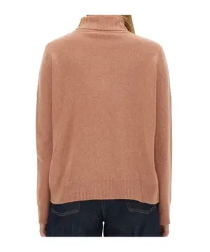 Aspesi Wool Knit High Neck Sweater - Pink