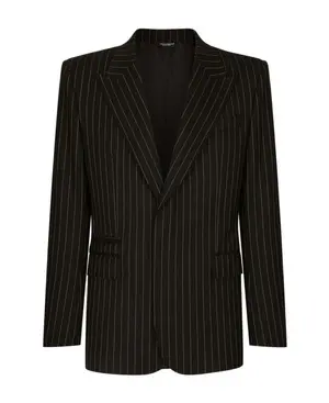 Dolce & Gabbana Dolce Gabbana Pinstripe Stretch Sicilia-fit Jacket