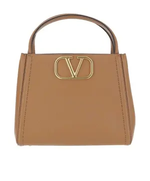 Valentino Garavani Double Handle Shoulder Bag - Brown