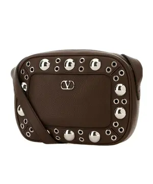 Valentino Garavani Valentino VLogo Signature Zip-Up Messenger Bag Black