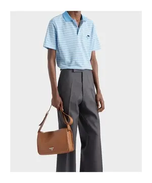 Prada Short-sleeved Striped Polo Shirt
