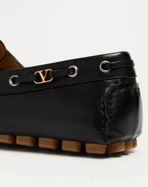 Valentino Garavani Lace-up Boat Shoes - Black