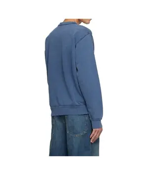 Isabel Marant Étoile Mikoy Crewneck Sweatshirt With Chest Logo - Blue