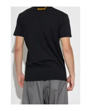 Dsquared2 Mr. Catenacci Printed Crewneck T-shirt - Black